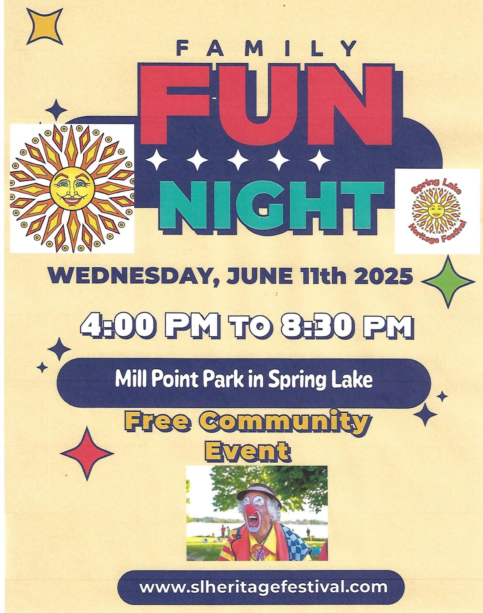 Spring Lake Heritage Festival – Summer Time Fun 6/8/2026 – 6/12/2026